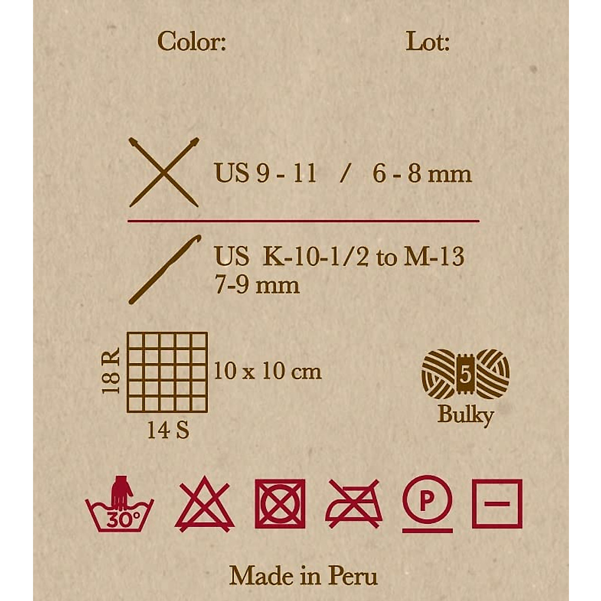 100% Baby Alpaca Yarn Wool 100g Hank Bulky Weight Hand Dyed Made in Peru - Heavenly Soft and Perfect for Knitting and Crocheting (Lavender, Bulky Hand Dyed - 100g Hank)