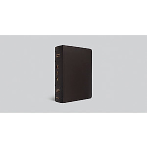 ESV Study Bible, Large Print (Buffalo Leather, Deep Brown)