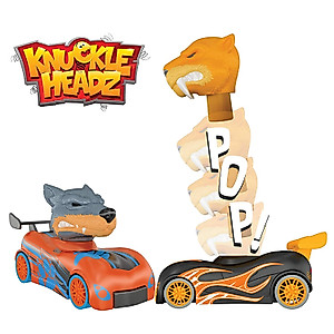Knuckle Headz Head Poppin' Quick Shot Pull Back Crash Derby Race Car - Finn The Shark