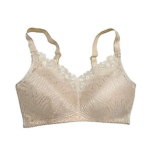 Sendyou Mastectomy Bra for Women Breast Prosthesis with Pockets SY66 (Beige, 36B)
