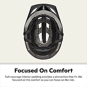 Schwinn Beam LED Lighted Bike Helmet with Reflective Design for Adults, 360 Degree Comfort System, Dial-Fit Adjustment, Removable Visor, Fits Head Circumferences 22.88-24.5 Inches, Matte Black