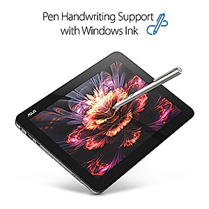 ASUS 10.1” Transformer Mini T103HA-D4-GR, 2 in 1 Touchscreen Laptop, Intel Quad-Core, 128GB SSD, Grey, pen and keyboard included