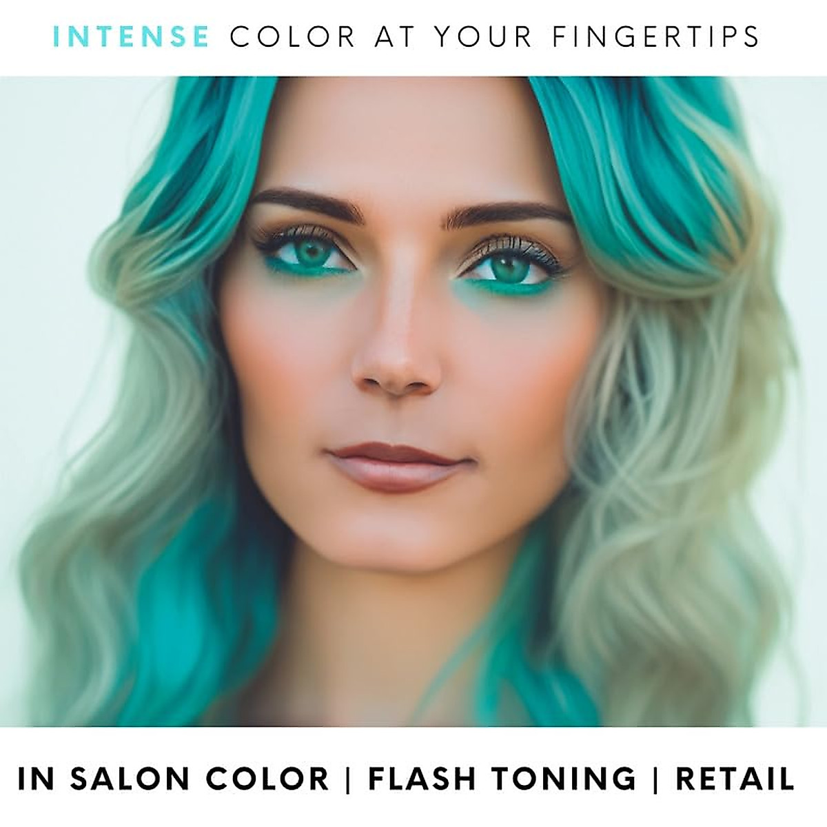 Watercolors INTENSE Semi Permanent Color Depositing Shampoo. Sulfate & Paraben Free to Maintain & Enhance Hair Color 8 fl oz - TEAL