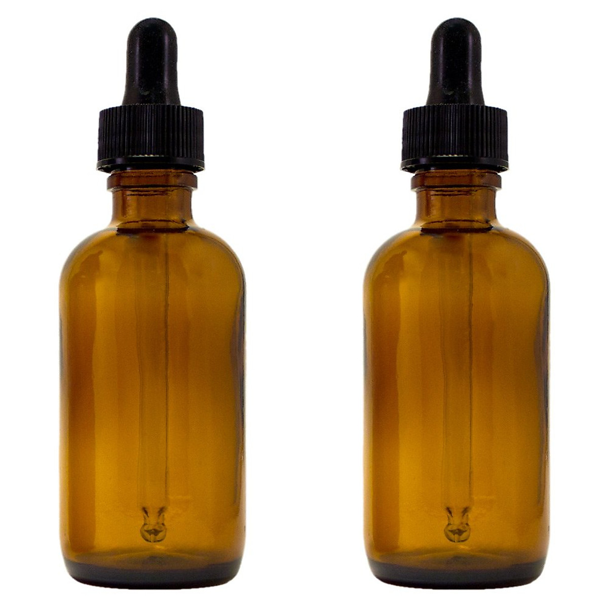 Eclectic Supply B37-24 Glass Bottles for Essential Oils with Glass Eye Dropper, 2 oz Capacity, Amber (Pack of 24)