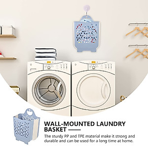 Zerodeko Collapsible Laundry Basket Wall Mount Laundry Basket Laundry Hamper Sundries Storage Holder Clothes Basket Dirty Clothes Organizer Basket for Clothes Basket for Laundry