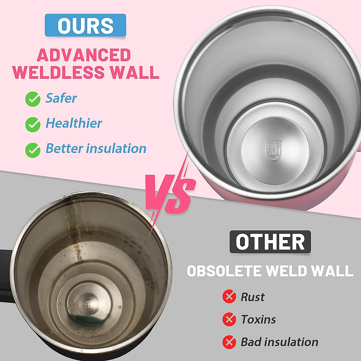 ICIOI 40oz Tumbler with Handle and Flip Straw, Travel Water Cup with Leakproof Lid for Keep Cold 34hrs & Hot 10Hras, Reusable Stainless Steel Water Bottle Fits in Cup Holder