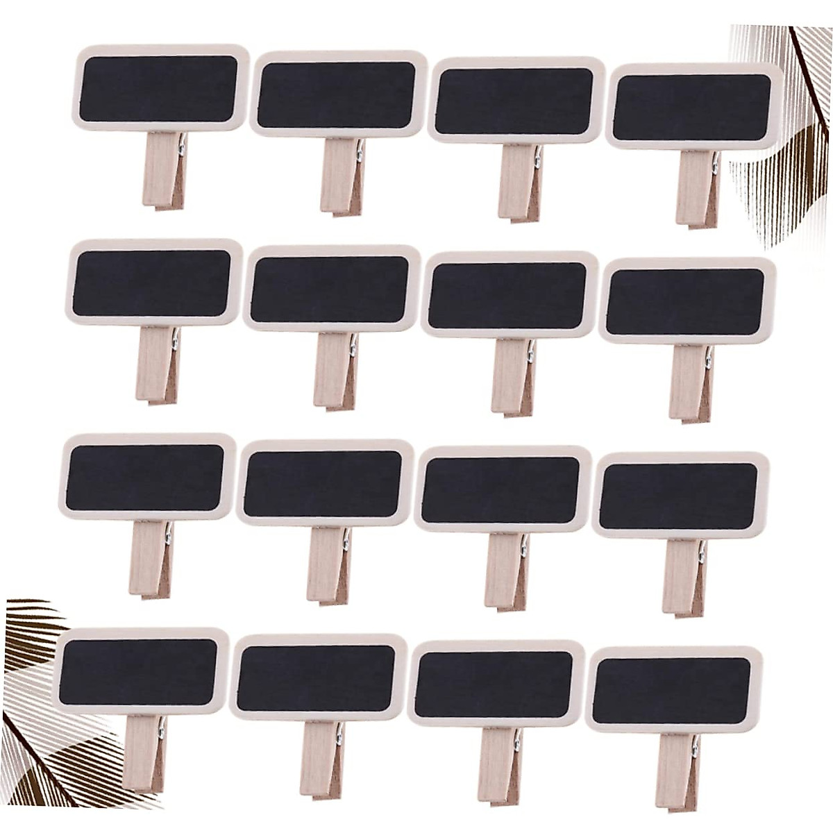 50pcs Mini Blackboard Wooden Clips Blackboard for Kids Message Board Small Blackboard