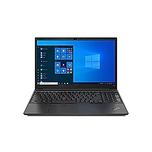 Lenovo ThinkPad E15 G2 15.6" Notebook, Intel Core i5-1135G7, 8GB RAM, 256GB SSD, Intel Iris Xe Graphics, Windows 10 Pro, Glossy Black (20TD00B7US)