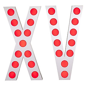 Eliminator Lighting Decor XV 45-Inch Tall RGBW LEDs Colored Letters
