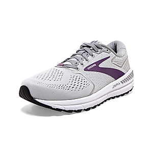 Brooks Women's Ariel '20 Running Shoe - Oyster/Alloy/Grape - 6.5 Medium