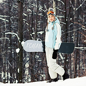 XCMAN Freeride Snowboard Beginner All Mountain,The Best All-Terrain, Dual-Directional, Hybrid Snowboard for All Levels-Mountains Clouds