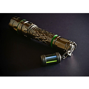 TEC-T323-3W Isotope Reactor Fob - Titanium Tritium Lantern - Accepts 3mm x 23mm Tritium Vials - Camping Accessories - Gifts for Men - Glow in the Dark Keychain Accessories - Survival Gear - Cool Stuff