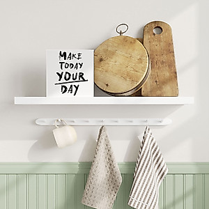 Modern Market Make Today Your Day Wooden Box Sign Inspirational Motivational Quote Home Decor Sign with Sayings 8” x 8”