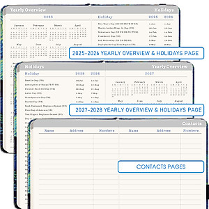 2023-2026 Pocket Planner/Calendar - Monthly Pocket Planner from July 2023 - June 2026(36 Months), 3.8" x 6.3", Monthly Planner with Pen Holder, Inner Pocket, Elastic Closure and 61 Notes Pages