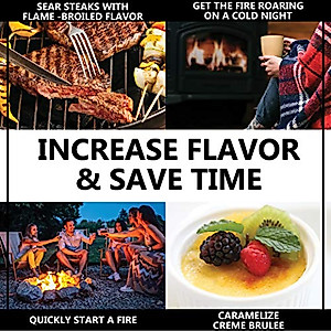 GRILLBLAZER Su-VGun Basic Grill & Culinary Torch - Charcoal Starter - Professional Cooking, Grilling and BBQ Tool - Handheld Blowtorch For Chefs, Men and Women Who Want the Best Tool for the Job