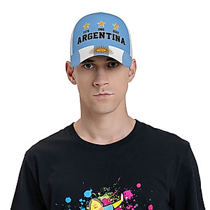 3 Stars 1978 1986 2022 Champions Argentina Baseball Cap Full Print Adult Unisex Adjustable Hat Soccer Fans Caps Black