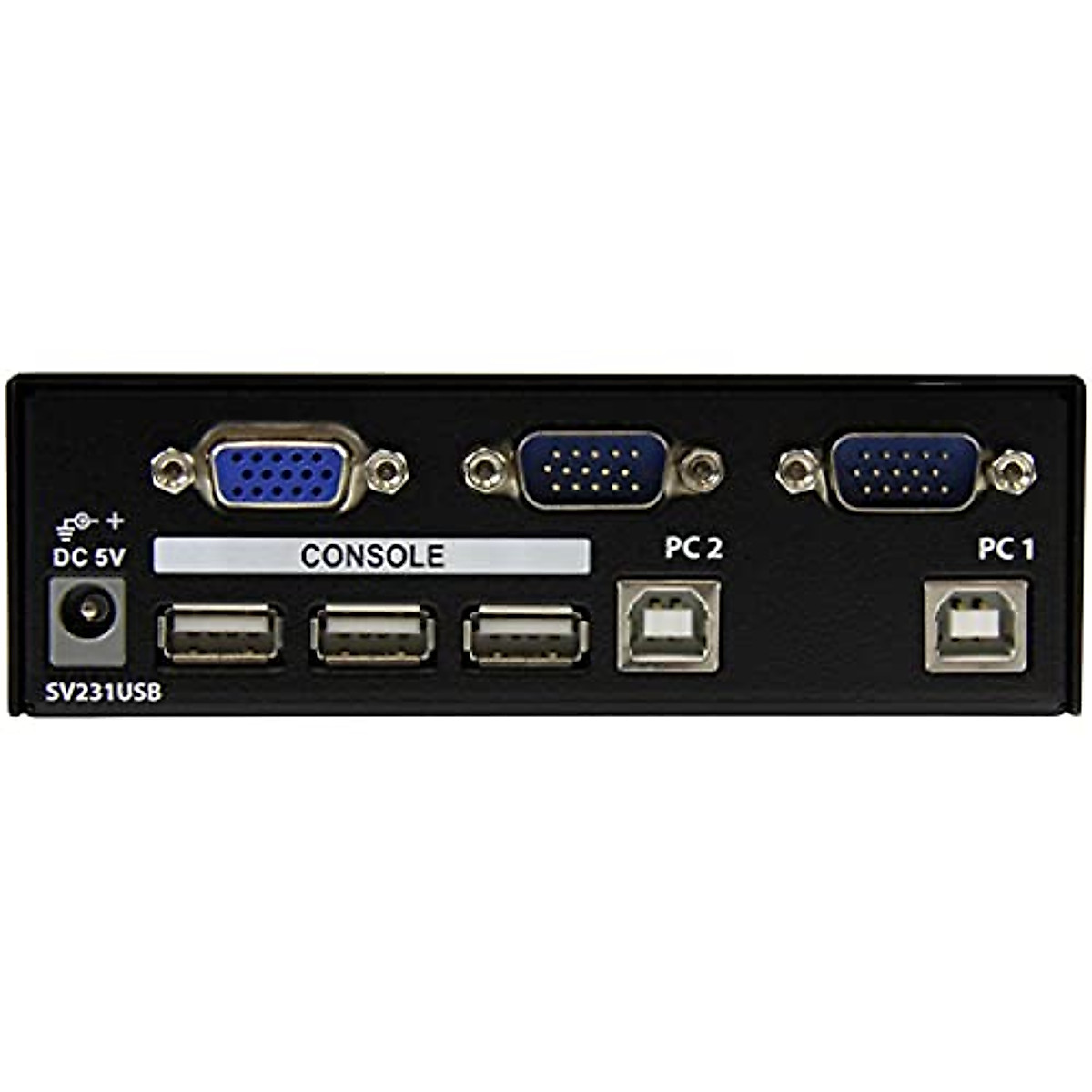 StarTech.com 2 Port VGA USB KVM Switch - VGA KVM Switch - 1920x1440 - USB 2.0 - KVM Video Switch , TAA (SV231USB)