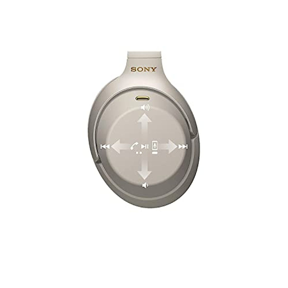 SONY WH1000XM3 Bluetooth Wireless Noise Canceling Headphones Silver WH-1000XM3/S (Renewed)