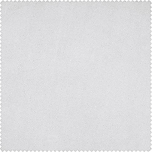 HPD Half Price Drapes VPYC-161201-96 Plush Velvet Curtain (1 Panel), 50 X 96, Pillow White