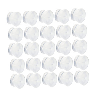 TEHAUX 100pcs Earplugs DIY Earrings Earring Accessories Handmade Earrings Clear Clutch Bag Dangle Earrings Soft Earring Backs Earrings Making Accessories DIY Earring Plugs Hamburger Nut