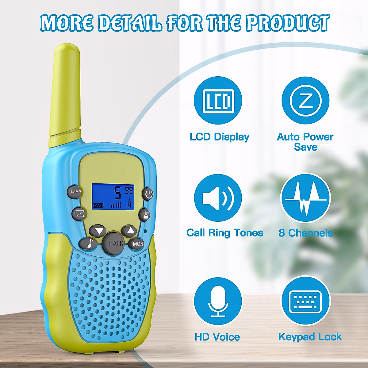 AIKTUPSY Walkie Talkies for Kids, Toys for 3-10 Year Old Boys Girls, Kids Walkie Talkies 3 Miles Range 22 Channels 2 Way Radio Toy with Flashlight Birthday Gifts for Girls Boys Ages 9-12
