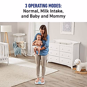 Graco Digital LCD Infant to Toddler to Big Kid Multifunction Baby Weight Scale, 3 Weighing Modes, Removable Tray, Downloadable Growth Chart, 220 Lb Capacity