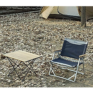 iClimb 1 Anti-Sinking Large Feet Chair and 1 Folding Table Bundle, Ultralight Compact for Solo Adult Outdoor Backpacking Camping Hiking Beach Concert Motorcycling