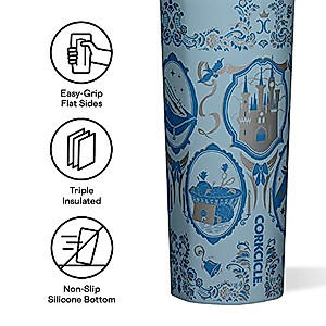 Corkcicle Disney Princess Cinderella Insulated Canteen Travel Water Bottle, Triple Insulated Stainless Steel, Keeps Beverages Cold for 25 Hours or Warm for 12 Hours, 20oz
