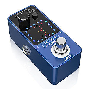LEKATO Guitar Looper Pedal, Looper Pedal for Electric Guitar/Bass Loop Pedal with SYNC & Tuner Function Triple Loop Pedal with LED Screen Unlimited Overdubs 3 Loops 18 Minutes Record Time Guitar Loop