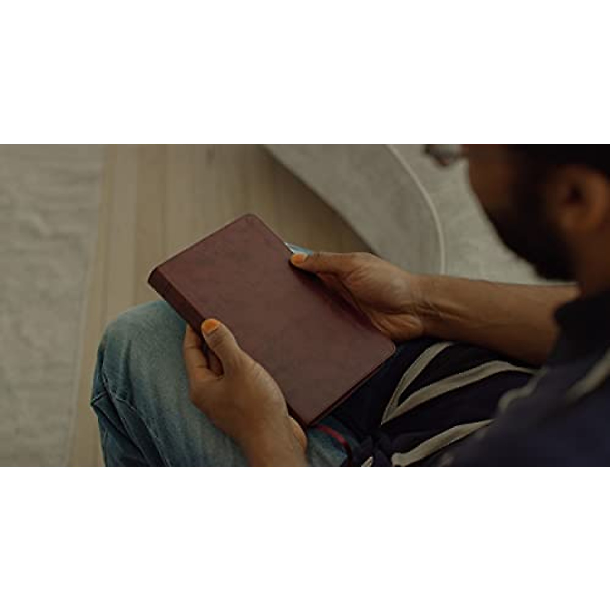 ESV Large Print Thinline Bible (TruTone, Mahogany)