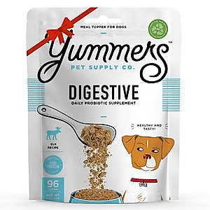 Yummers Digestive, Daily Probiotic Supplement, Elk Recipe, 8 oz. - Dog Food Supplement Toppers - Flavor Dog Food Topper for Dog Heart Health - Dog Food Topping Supplement Dog Food Topper