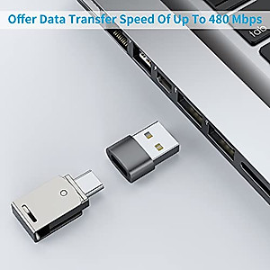 USB C Female to USB Male Adapter (8 Pack),Type C to USB A Charger Cable Adapter for iPhone 11 12 13 Pro Max,Samsung Galaxy Note 10 S20 Plus 20 S20+ 20+ Ultra,Google Pixel 5 4 4a 3 3A 2 XL