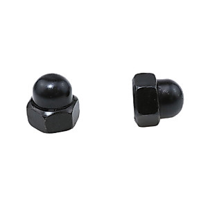 Meuey Lyot Black Stainless Steel Female Hexagon Socket Nuts Decorative Nuts Nut Covers M6 Acorn Nuts-30PCS