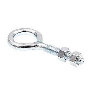 Prime-Line 9066820 Eye Bolts With Nuts, 3/8 In.-16 X 4 In., Zinc Plated Steel (20 Pack)