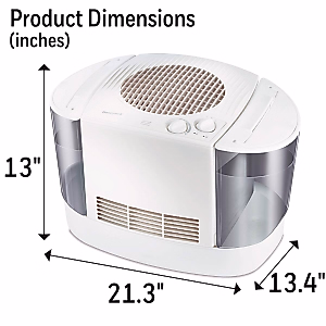 Honeywell PUR HEV685W Top Fill Console Humidifier, Large, White