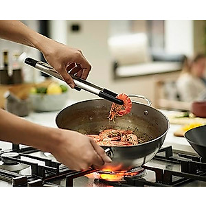 Joseph Joseph Elevate Fusion Precision tongs, BPA Free, Heat Resistant Non Stick Kitchen Utensil, Stainless Steel Handles, 12.01"L x 1.3"W