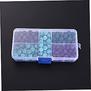 COHEALI 1 Box 200pcs Bulk Jewelry Natural Gemstone Beads Crystal Pendant Lava Beads Spacer Beads Round Chakra Beads Jewelery Making Beads Loose Beads Beading Jewelry Set Bracelet Beads Set