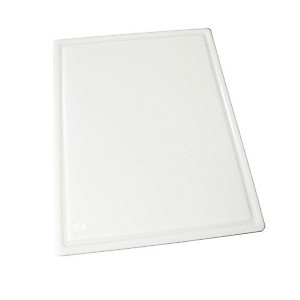 Winco CBI-1824, 18x24x0.5-Inch Grooved White Cutting Board, NSF