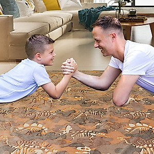 Dinosaur Gifts Toys for Kids Boys Glow in The Dark Dinosaur Blanket Cute Soft Cozy Luminous Throw Blanket Decor Present for Teen Xmas Easter Halloween