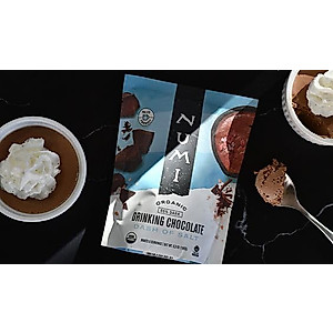 Numi Organic Hot or Cold Drinking Chocolate, Dash of Salt, Touch of Chili, Kick of Mocha with Natural Wooden Measuring Scoop and Bag Clip | (3) 6.3 Ounce Bags | Gourmet Paleo Friendly Vegan Drinking Cocoa mix for any occasion!