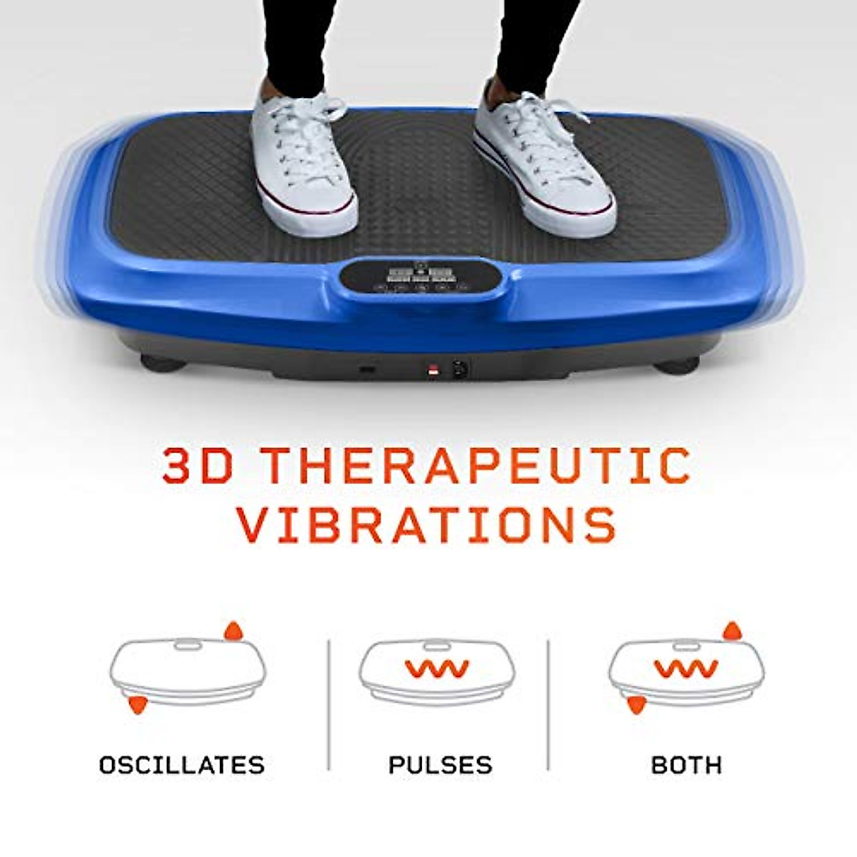 LifePro Turbo 3D Vibration Plate Exercise Machine - Dual Motor Oscillation, Pulsation 3D Motion Vibration Platform - Full Whole Body Vibration Machine for Home Fitness
