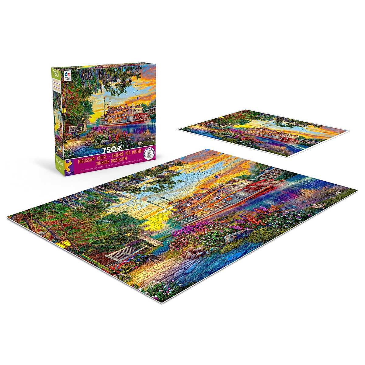 Ceaco - Dominic Davison - Mississippi Cruise - 750 Piece Jigsaw Puzzle