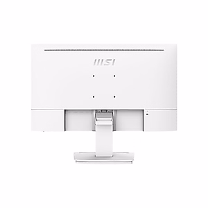 MSI Pro MP243XW, 24" Monitor IPS FHD (1920 x 1080) Non-Glare with Super Narrow Bezel 100HZ 1ms 16:9 with Tilt Stand, White