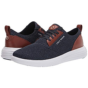 Cole Haan mens Grandsport Journey Knit Sneaker, Navy Ink/Woodbury/Optic White, 11 US
