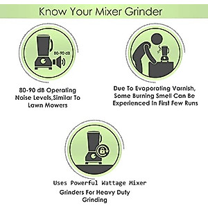 Ckitze Tabakh Indian Mixer Grinder | 650 Watts | 110-Volts Red, 3-Jar, T-Prime