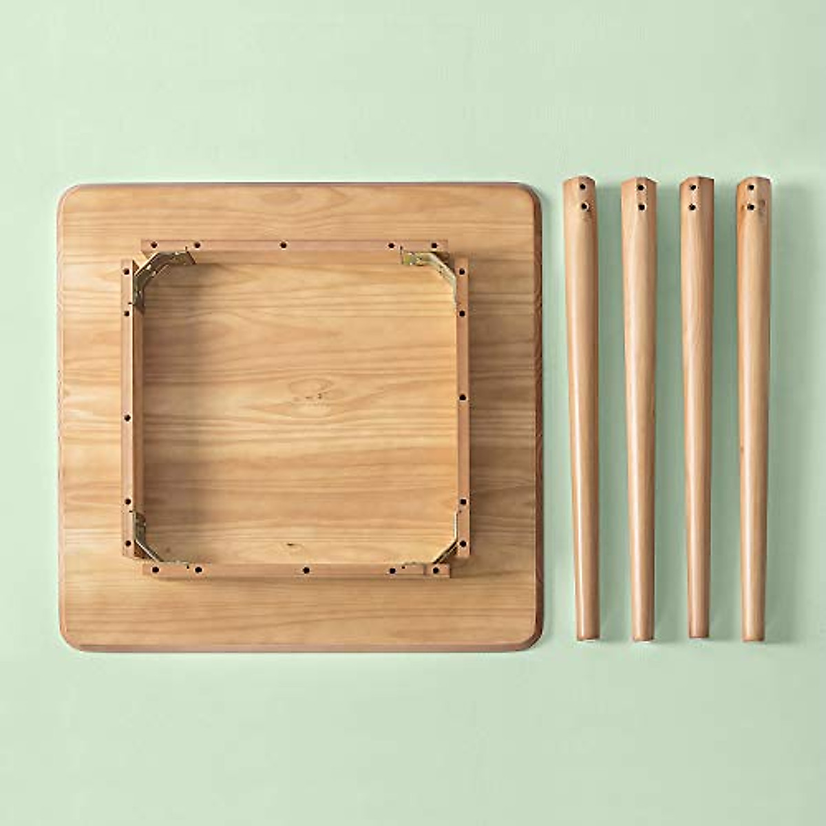 ZINUS Sandra 30 Inch Wood Dining Table / Solid Wood Kitchen Table / Table Only / Easy Assembly