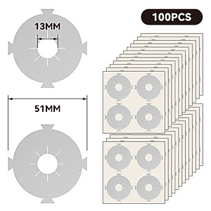 Hydroponic Seed Pod Labels,Replacement PVC Seed Pod Stickers 100pcs, Round Peel and Stick Hydroponic Garden Basket Label for Mark Plants & Understand Plant Growth
