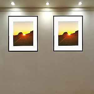 Aynoo 16x20 Poster Frame Black, Display Posters 16x20 Picture Frame Black, Display Pictures 11x14 Picture Frame,2Pack