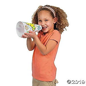 Fun Express Cheer Megaphone Bulk - Boost School Spirit with 12 DIY Cheerleading Megaphone - Team Spirit in Your Hands, Liven Up Sporting Events, Show Your True Colors with Megaphone Cheer Large