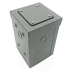 Connecticut Electric EGSPI50 50A Rainproof Generator Power Inlet Box with Cover, CS6375, SS2-50P, Receptacle, Gray